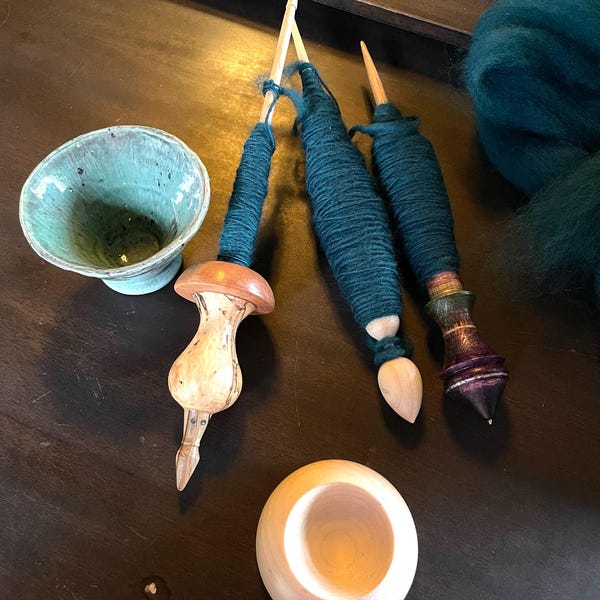 Support Spindle Stand - Supported Spinning - Drop Spindle - Cherry - Etsy