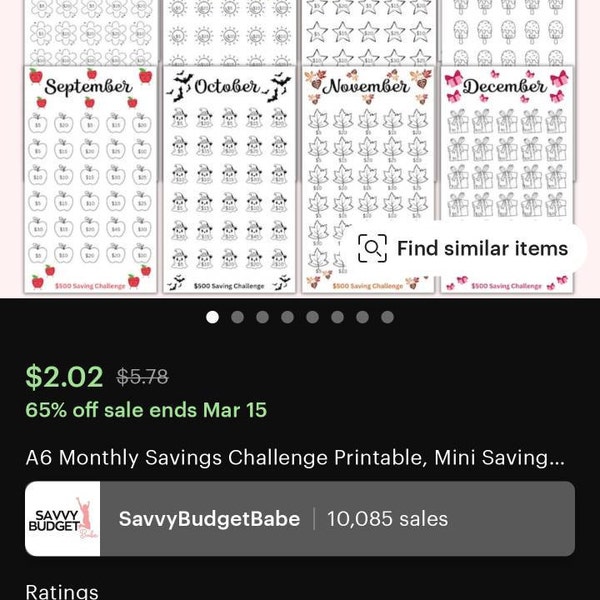 A6 Monthly Savings Challenge Printable, Mini Savings Challenge Bundle ...