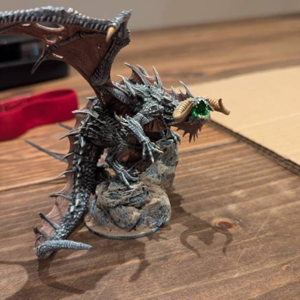 Black Dragon Miniature - Rescale Miniatures - Dnd Miniatures - Role ...