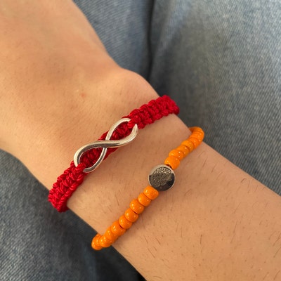 Beautiful Infinity Red String Bracelet, Adjustable for Man and Woman - Etsy