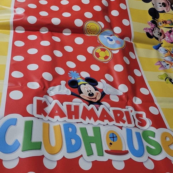 Mickey Mouse Clubhouse Personalized Custom Table Cover - Etsy