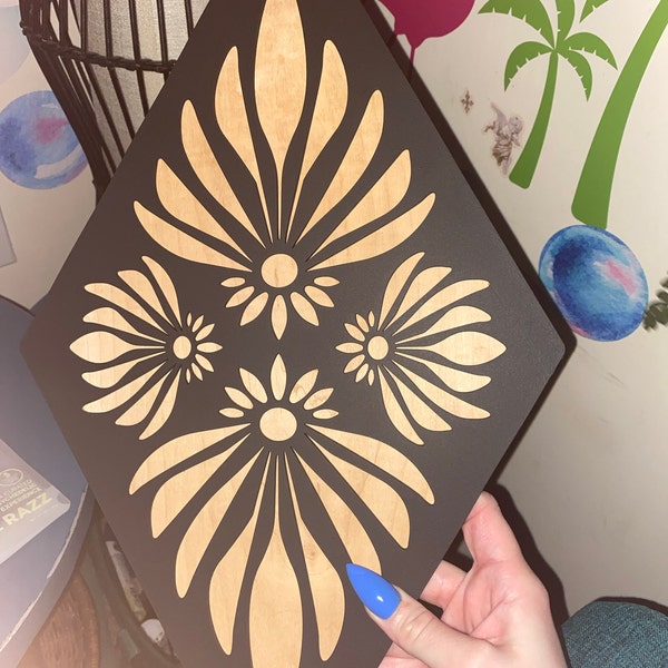 Wild Lotus Arch Panels (set of 2) | Wood Wall Hangings - Etsy