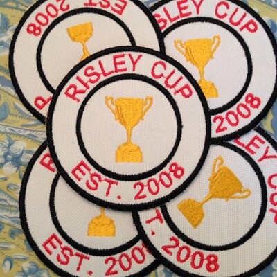 Custom Embroidered Patch Golf Circle Patch Personalize It Sew on or ...