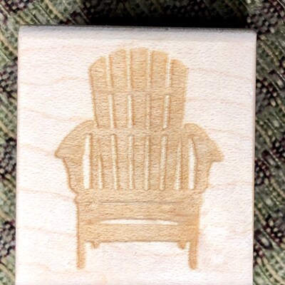 Adirondack Chair Stamp, Beach Chair Rubber Stamp, Summer Stamp ...