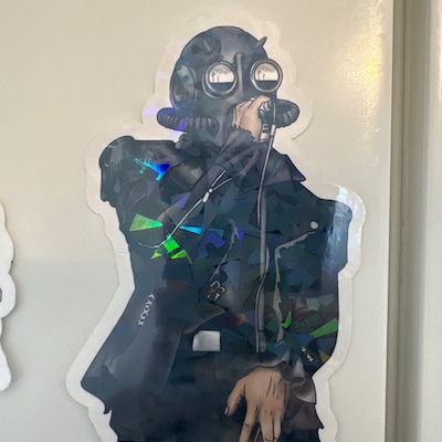 Boxing Papa IV Holographic Vinyl Sticker - Etsy