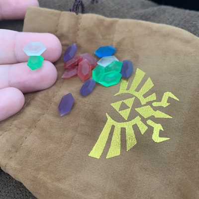 Legend of Zelda Rupees Rupee Set Including Rupee Bag/pouch 100, 250 ...