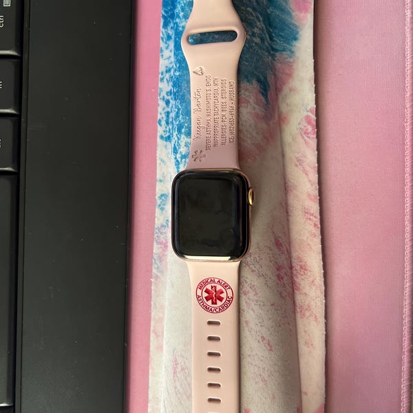 Bluey Apple Watch Band, Bluey Laser Engraved Watch Band, Personalized ...