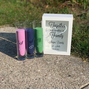 Blended Family Wedding Sand Ceremony Shadow Box Set Unity | Etsy