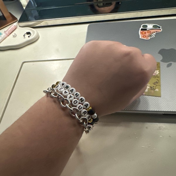 Tv Girl Inspired “lovers” “rock” Matching Clay Beaded Bracelets - Etsy