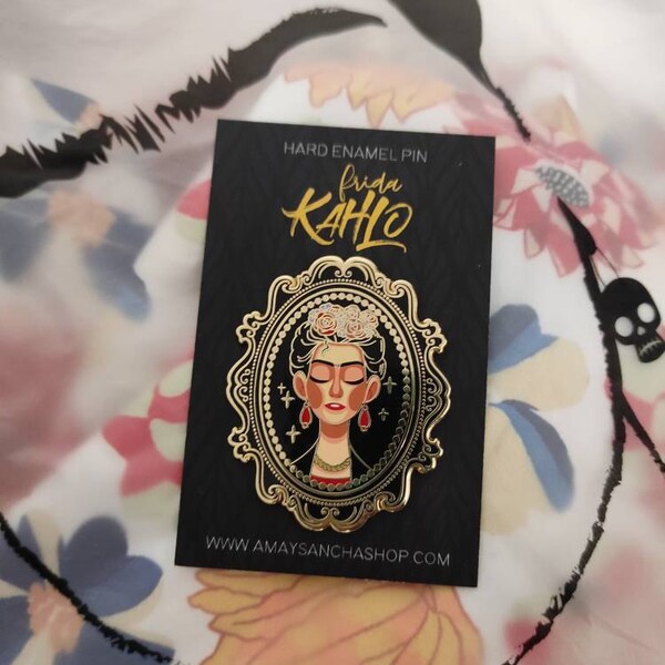 Frida Kahlo Pin's, 2 Different Models, Hard Enamel, Gold - Etsy
