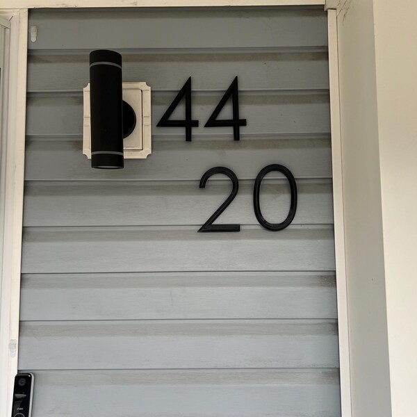 NO DRILLING REQUIRED 7.5" Vinyl Siding House Numbers Black or White - Etsy