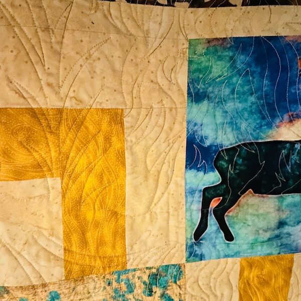 Heathers Highland Cow Longarm Quilting Pattern (digital Download) - Etsy