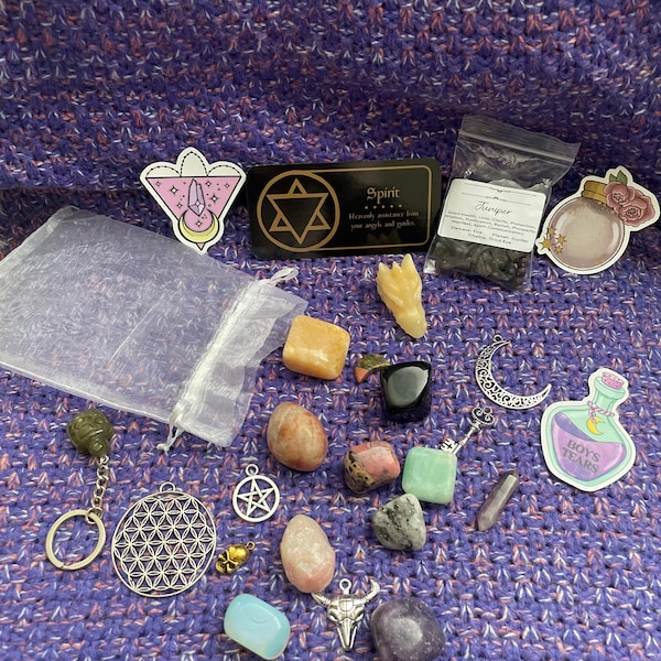 Witches Spell Bottle and Spell Candle Gift Set Love Intuition ...