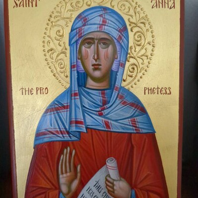 Saint Abigail Icon, St. Gobnait Icon, Deborah Religious Icon, Icon Hand ...