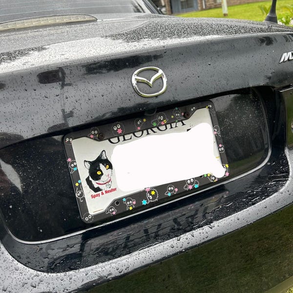 Kiki's Delivery Service Inspired Soot Sprite Cute License Plate Frame ...