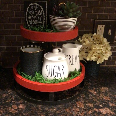 Three Tiered Tray, Display Tray, Kitchen Display Tray - Etsy