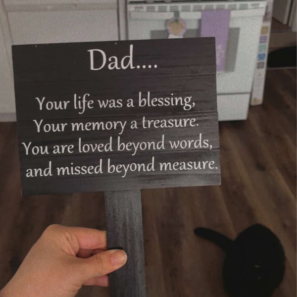 Engraved Memorial Graveside Sign: Personalized Remembrance Plaque - Etsy