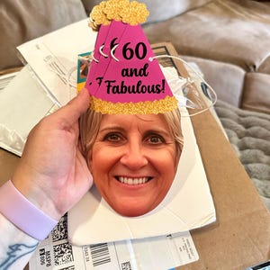 Custom Face Party Hat Photo Party Hat Personalized With Your Photo and ...