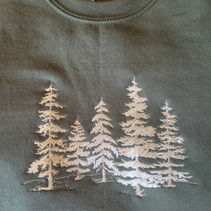 Forest Pine and Fir Trees Embroidery Design. Machine Embroidery Pattern ...