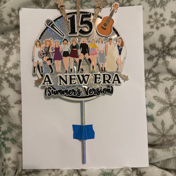 Minion Cake Topper/ Glitter Party Decorations/ Kids Birthday Paper ...