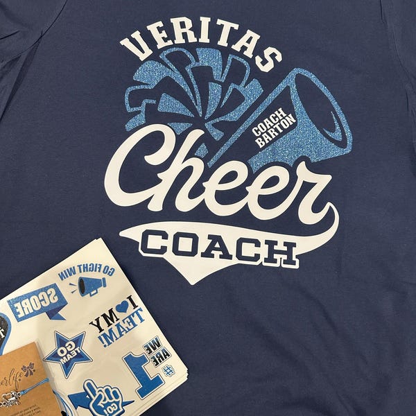 Glitter Cheer Shirt,cheer Coach Shirt,cheerleader Shirt,custom Name ...