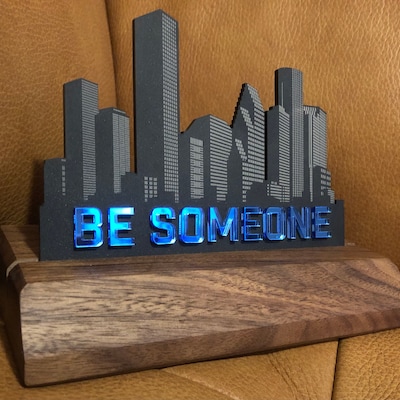 Houston Be Someone Skyline Desktop - Etsy