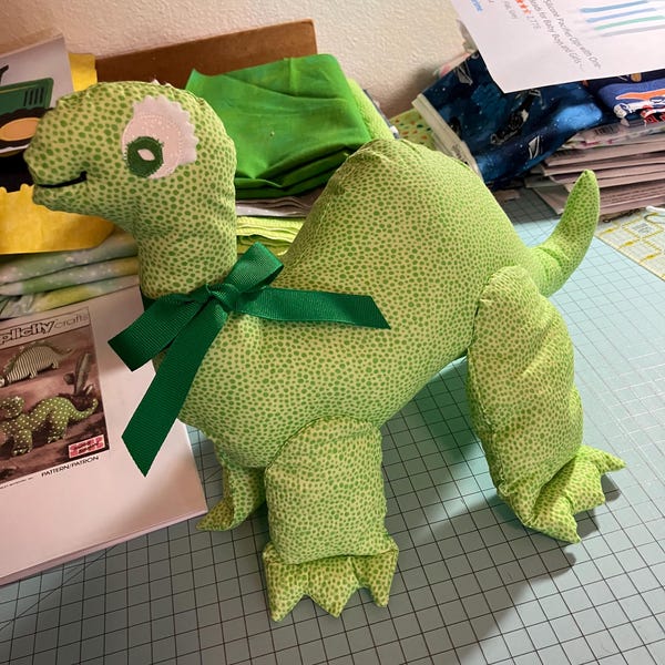 Simplicity 8378 Designer Dinosaurs Pattern Stuffed Toy Sewing Pattern 7 ...