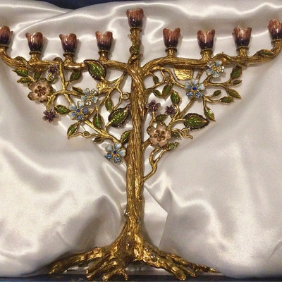 Chanukah Menorah Bonsai Tree Unique Hanukkah Menorah Modern - Etsy