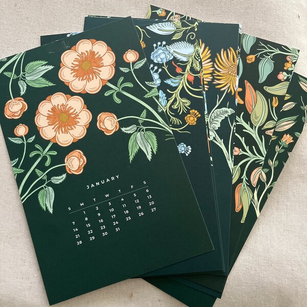 Notepad, Tear off Notepad, Floral Notepad, Small Notepad, Illustrated ...