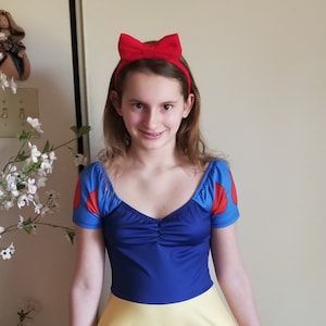 Snow White Headband, Red Bow Headband, Cosplay Bow, Snow White Hair Bow ...