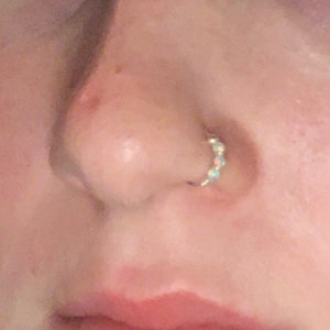 8mm 9K Gold Nose Ring Hinged Nose Hoop Thin Nose Ring 22 - Etsy UK