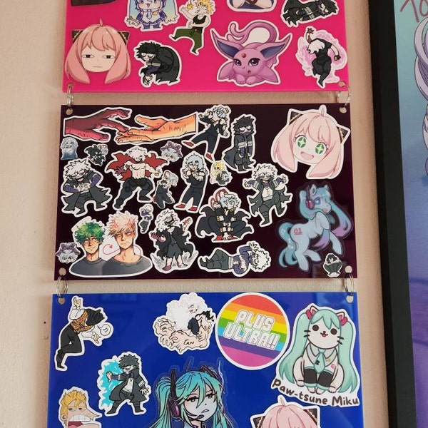 Acrylic Display for Stickers, Sticker Display, Patch Display, Acrylic ...
