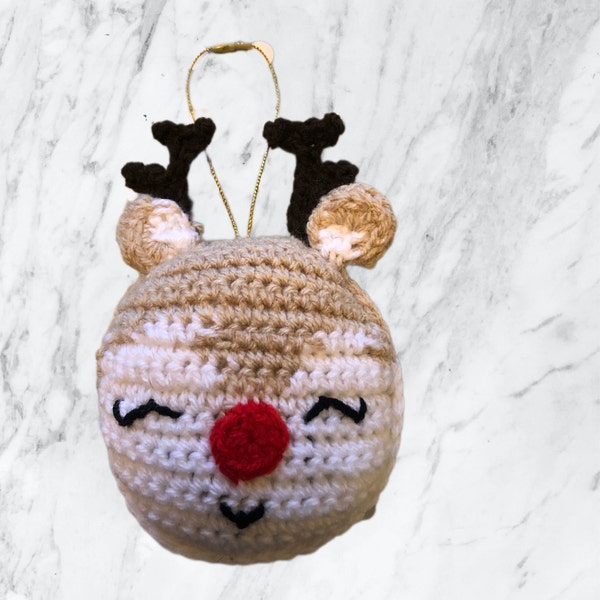 Rudolph Ornament Crochet Pattern - Etsy