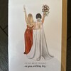 Personalised Bride and Father Print / Bridal Art - Wedding Gift ...