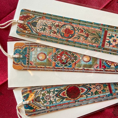 Stained Glass Bookmark Set , Metal Bookmark , Bookish Gift , Book Club ...