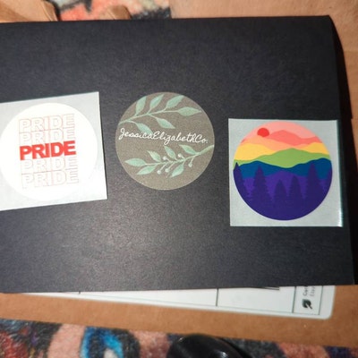 Subtle LGBTQ Flag Sticker Pride Sticker Rainbow Sticker Mountain ...