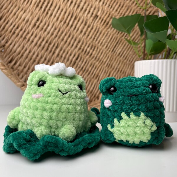No Sew Frog Crochet Pattern, No Sew Amigurumi, Crochet Plushie Pattern ...