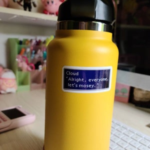 Custom FF7 Text Box Sticker | Etsy