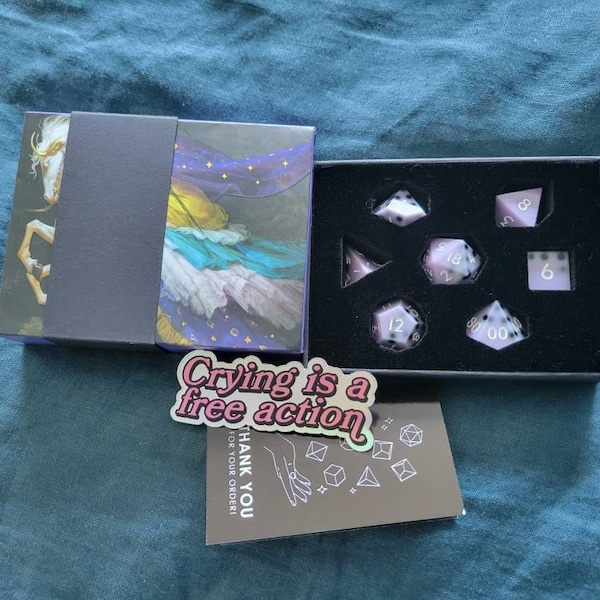 Taro Milk Tea Boba Dice - Kawaii Dice, Boba Dice, Handmade Resin Sharp ...