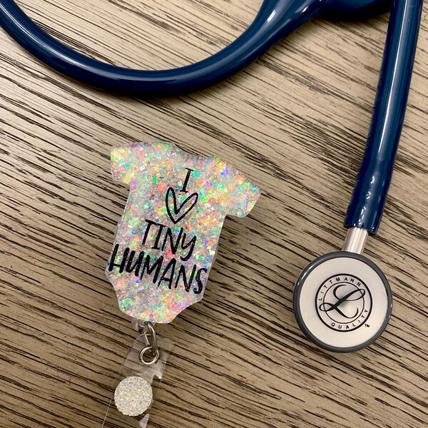 I Love Tiny Humans Badge Reel, L&D Badge Reel, Midwife Badge Reel, Baby Badge Reel, Nurse Badge ...