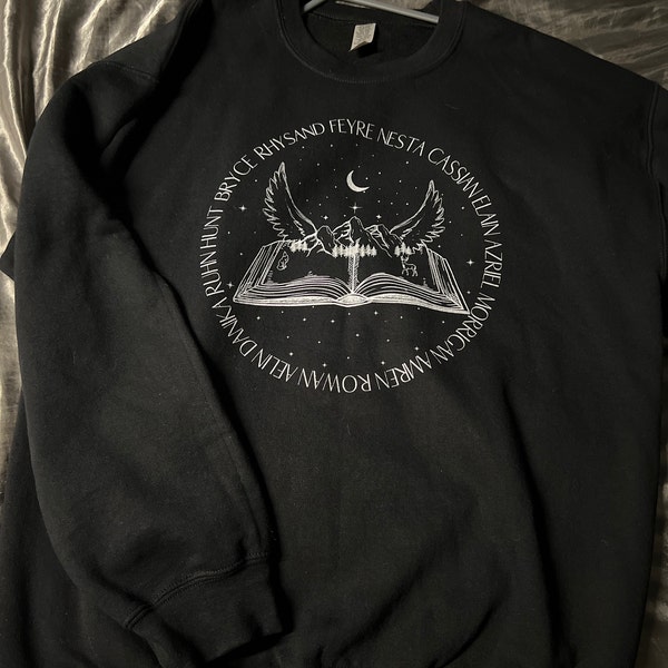SJM Universe Character Sweatshirt Throne of Glass, ACOTAR Crescent City ...