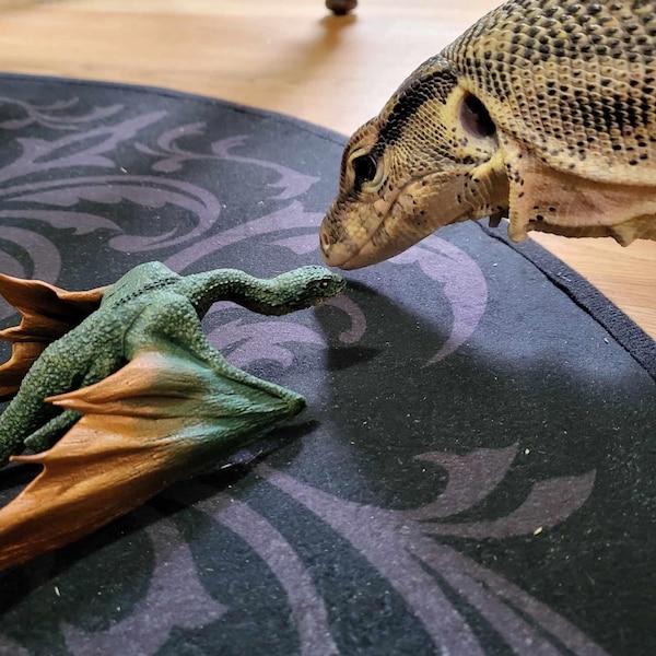 Realistic Baby Dragon Replica Dark Red and Black PRE-ORDER Shipping in ...