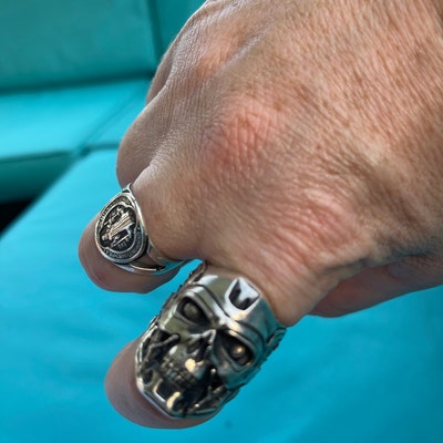Terminator Ring , T-800 , Endoskeleton , 3D Print , Oxidized ...
