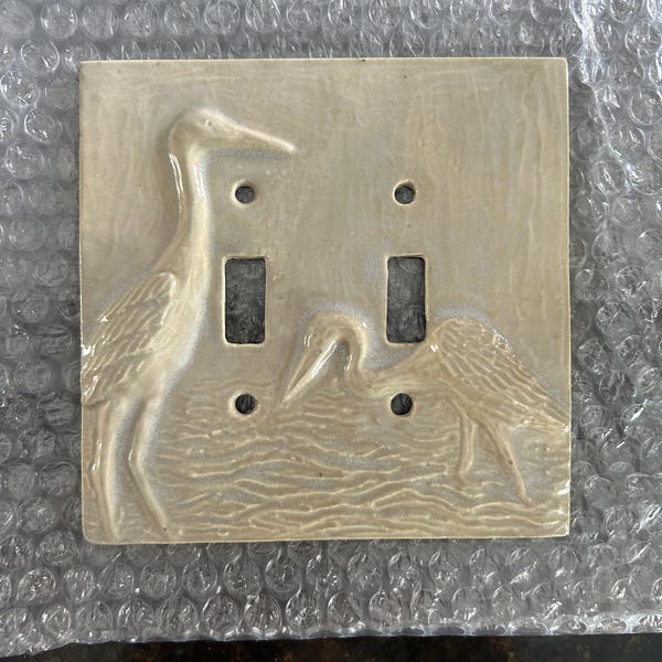 Frogs Ceramic Art Sculpted Tile in Rainforest Green Glaze -6 Inches X 6 ...