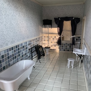 Dollhouse Miniature Victorian Bathroom Kit - 1:12 Scale - Etsy