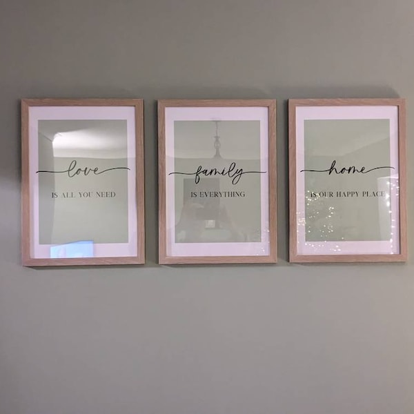 Lounge Prints Set of 3, Above Sofa Prints, Home Decor Prints, Living ...