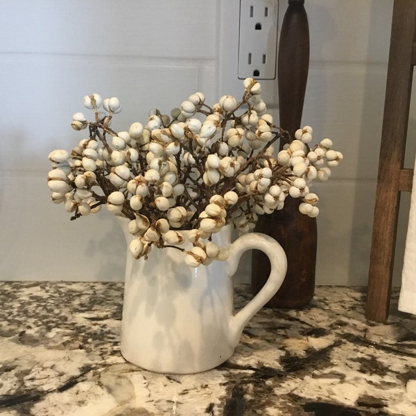 TEXAS TALLOW BERRY Bundle Dried White Berries Bouquet Floral Supplies ...