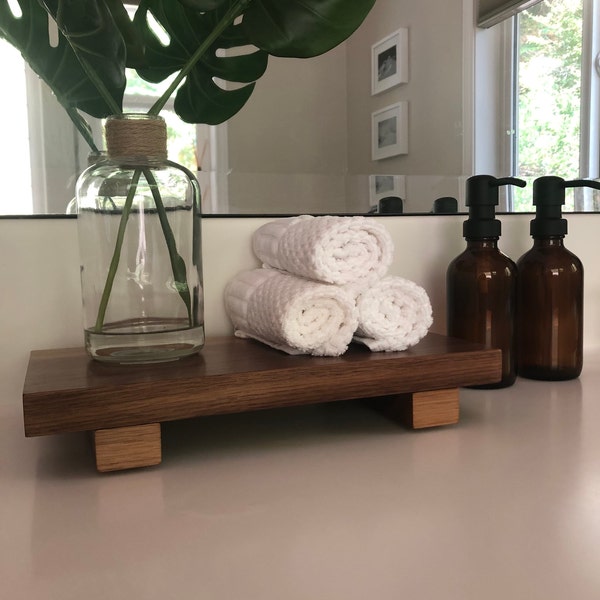 White Oak Wood Riser for Kitchen Counter, Kitchen and Bathroom ...