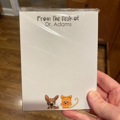 Veterinarian Notepads, Vet Graduation Gift, Veterinarian Technician ...