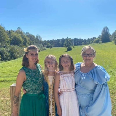 Renaissance Chemise Style Reenactment Costume Gown White W/dagged ...